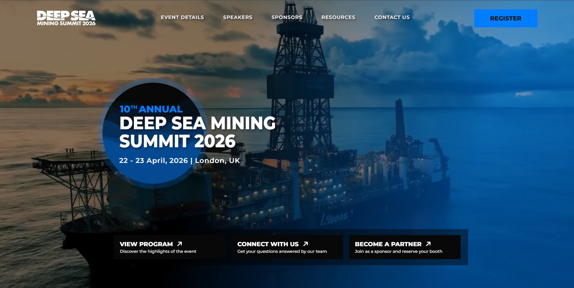 Deep Sea Mining Summit 2026 | Register Now